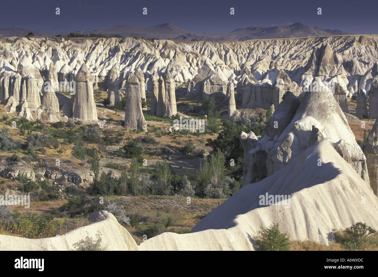 Europe, Turkey, Cappadocia. Peri Bacalari or Fairy Chimineys, rock ...
