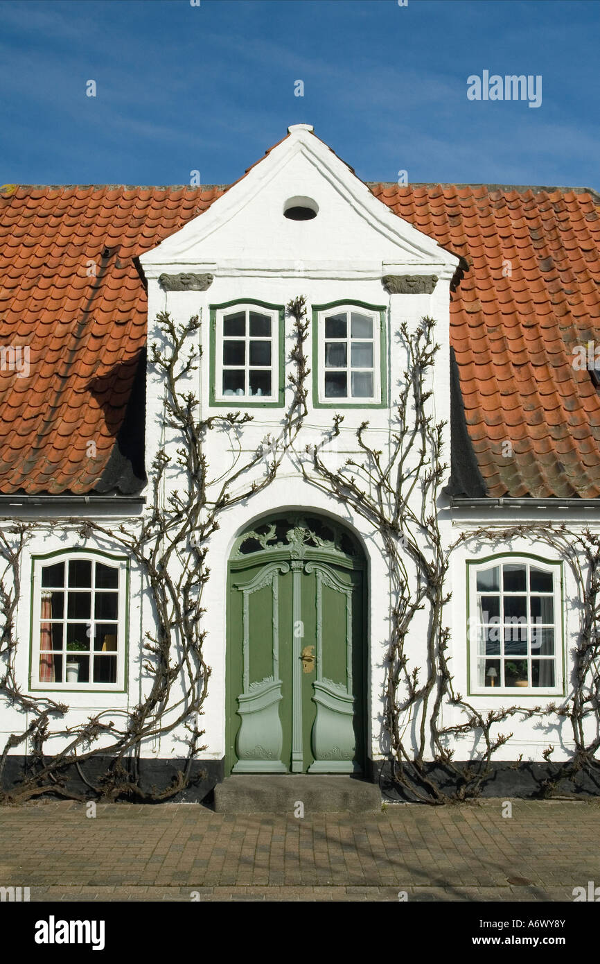 Southern Jutland house facade Augustenborg Denmark Stock Photo - Alamy