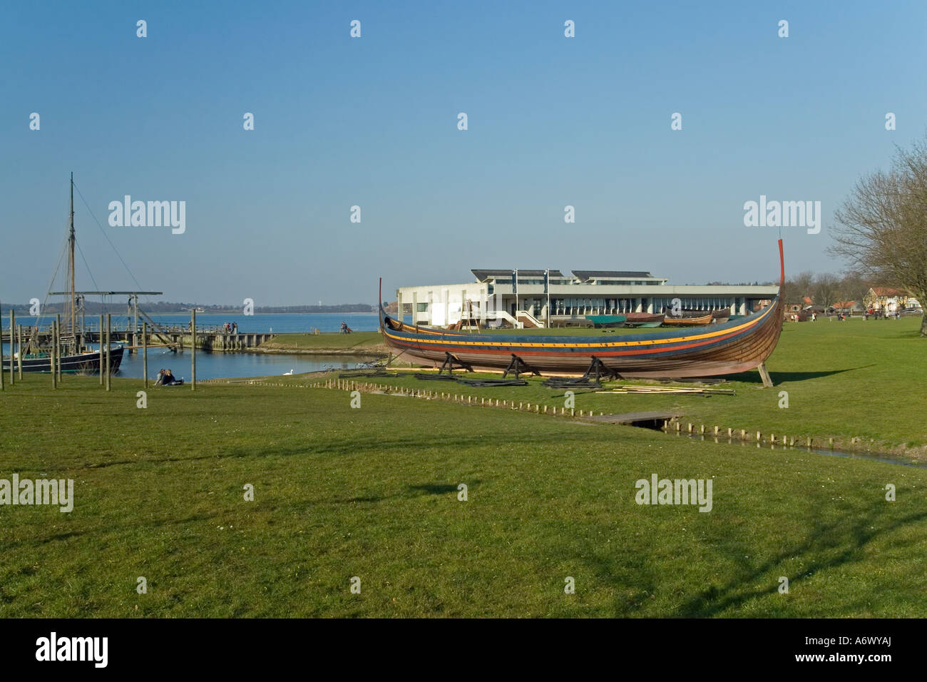 The longship, The Sea Stallion (Søhesten) at the Viking Ship Museum ...