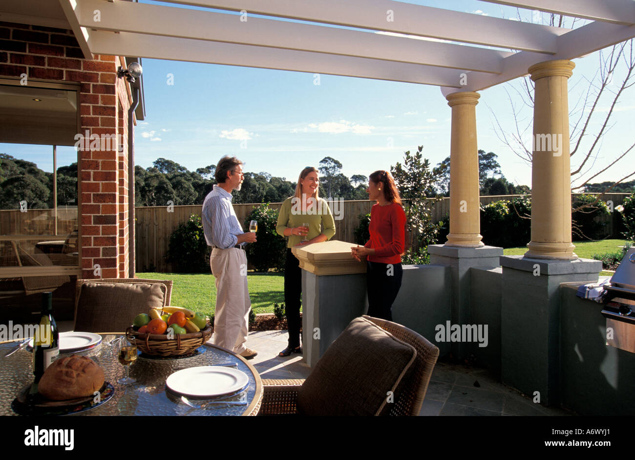 Friends having Lunch Sydney Australia Stock Photo - Alamy