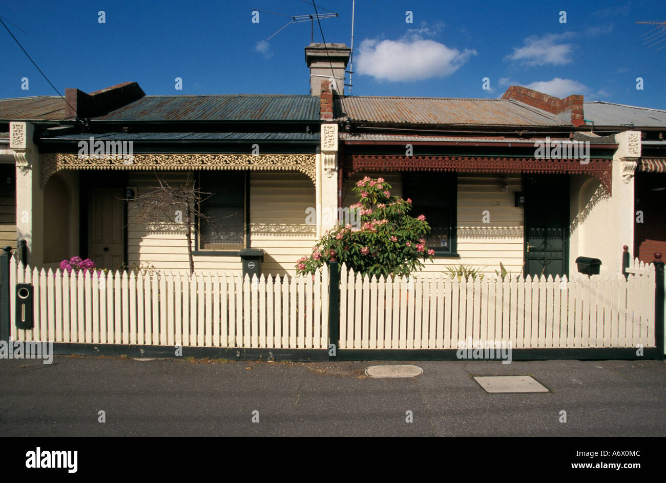 Workers Cottages Melbourne Australia Stock Photo - Alamy
