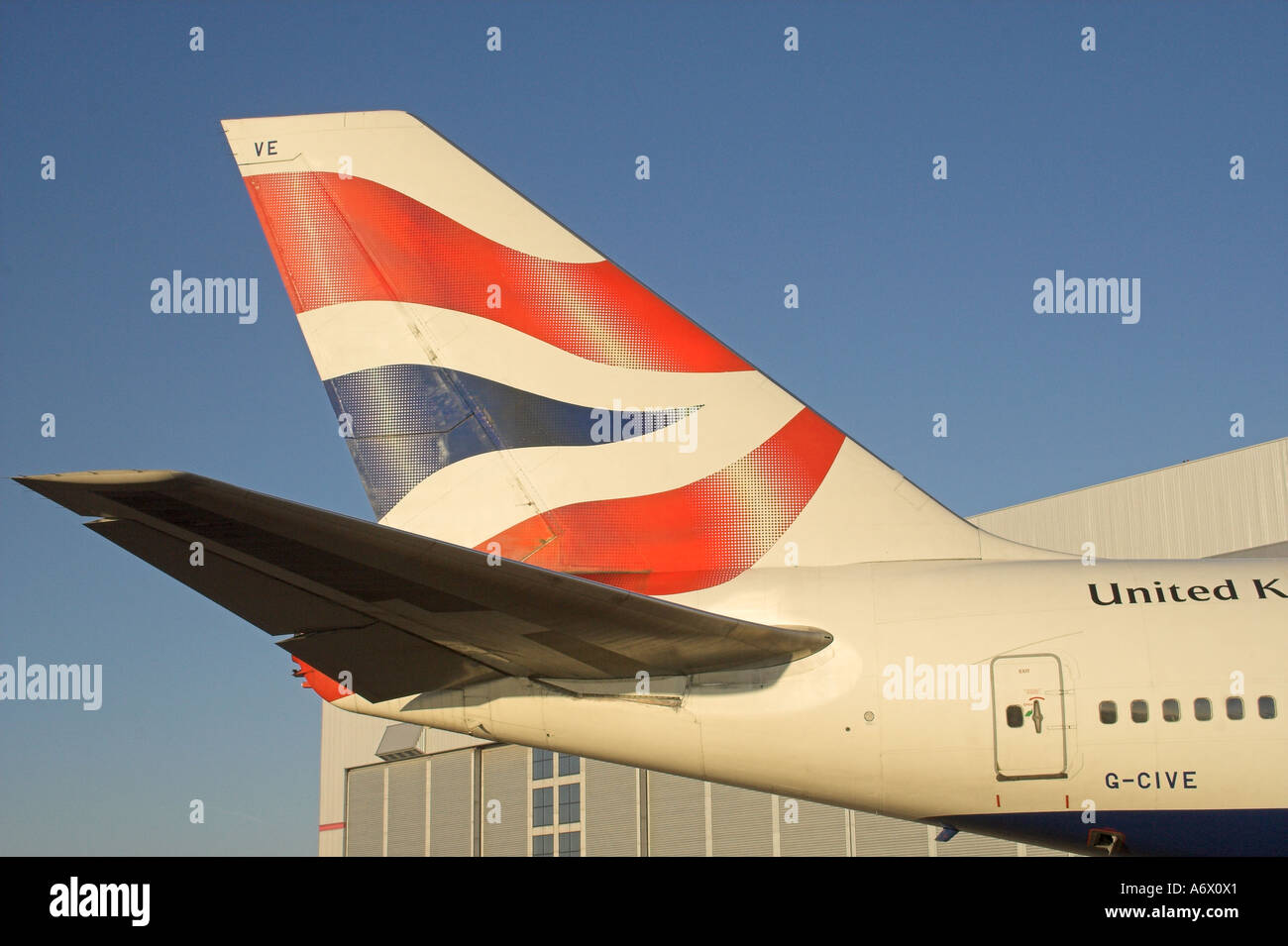 Tail Logo Boeing 747 Jumbo Jet Aircraft Maintenance Cardiff ...
