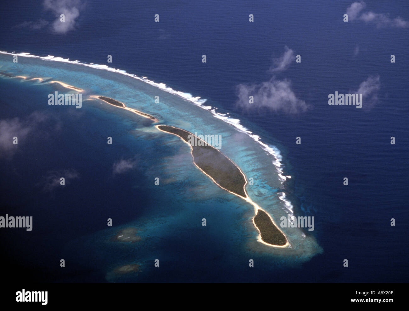 Aerial of coral reef islands Vava u Tonga Stock Photo - Alamy
