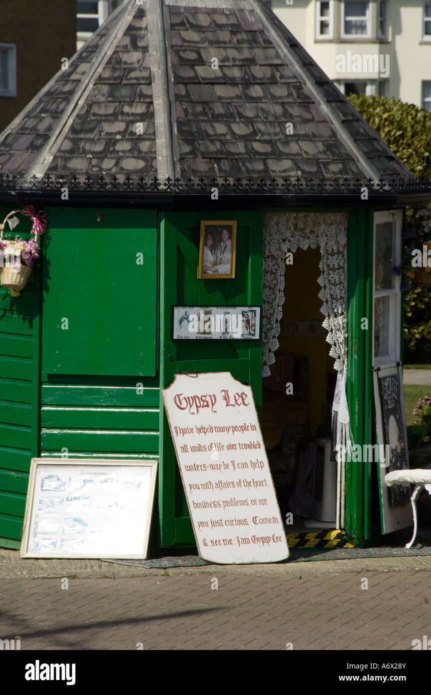 Gypsy Lee forture telling hut, Bognor Regis, Sussex, England Stock ...
