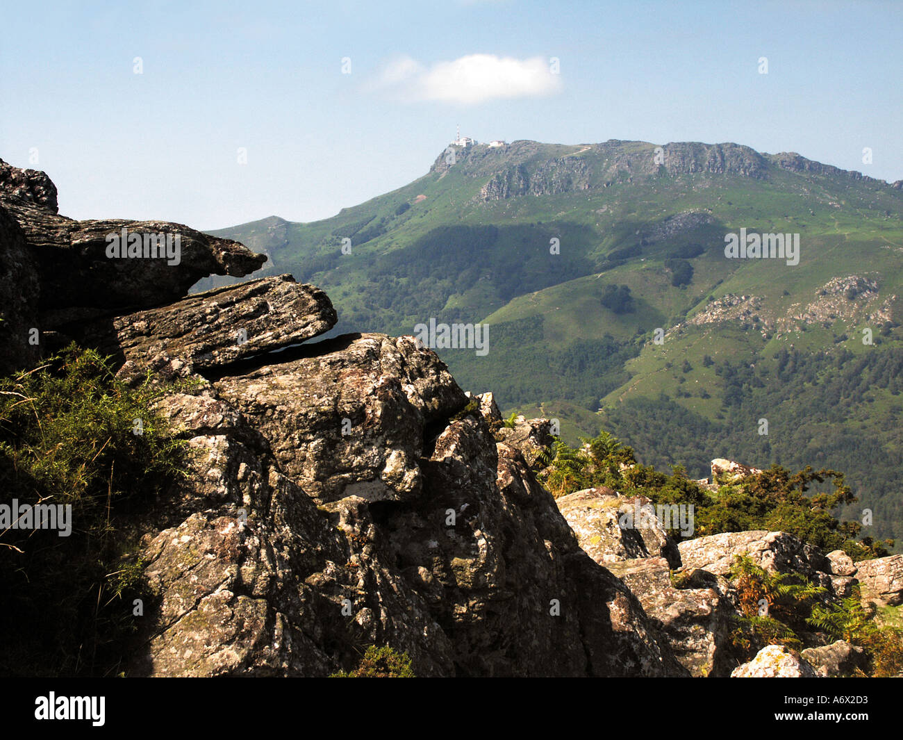france aquitaine pays basque basque country la rhune mountain symbol to ...