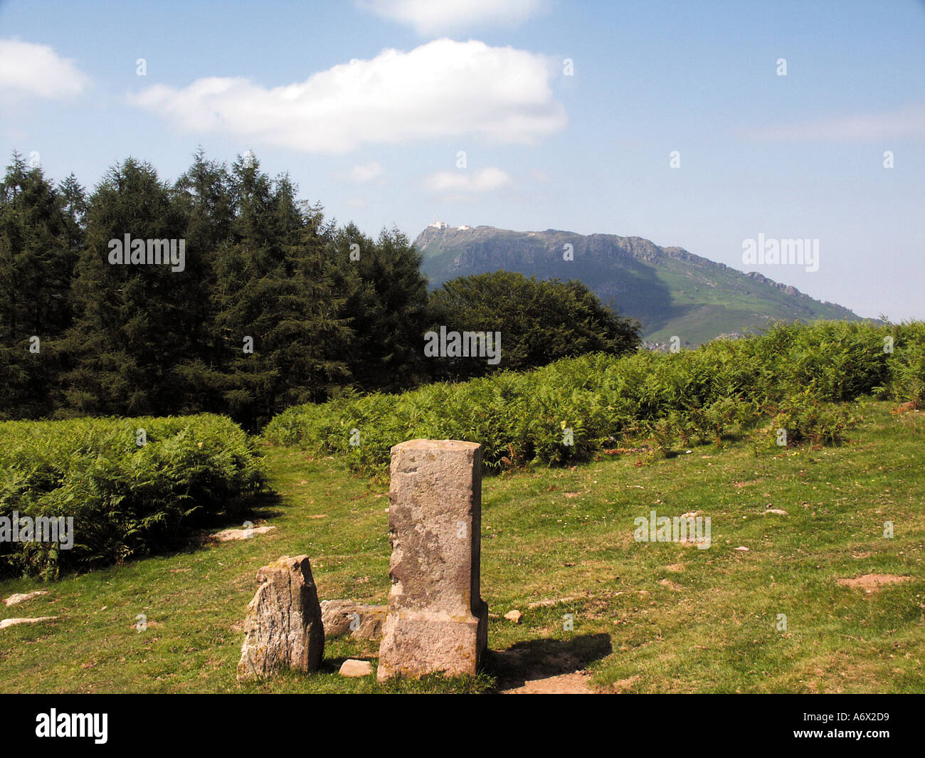 france aquitaine pays basque basque country la rhune mountain symbol to ...