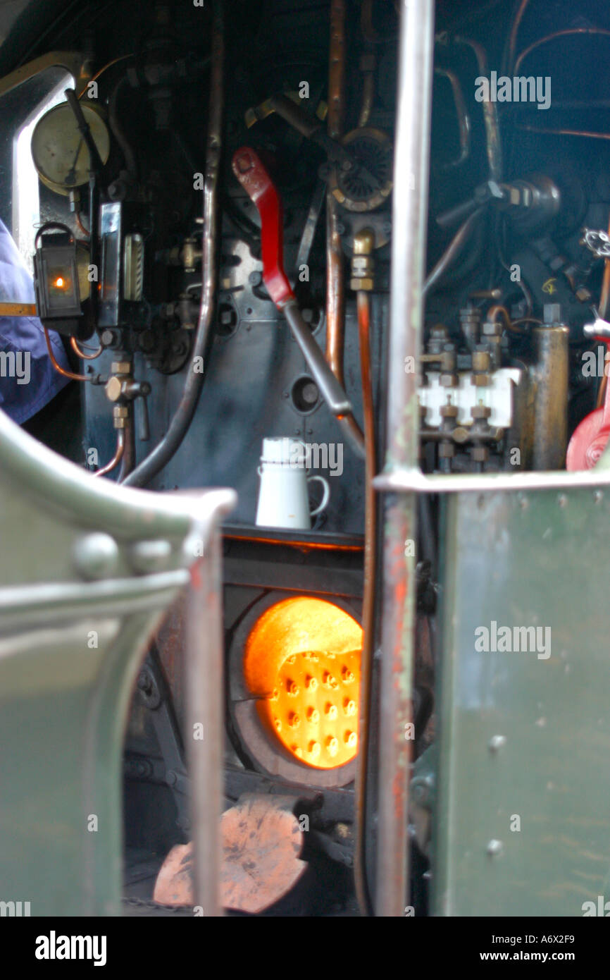 Steam Train Engine Footplate Stock Photos & Steam Train Engine ...