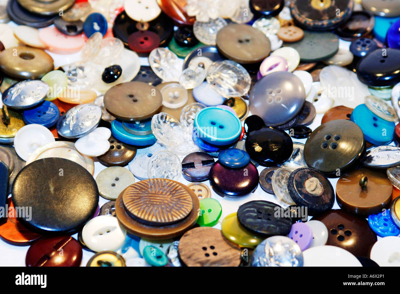 Multi-colored, Vast Selection of Buttons Stock Photo - Alamy