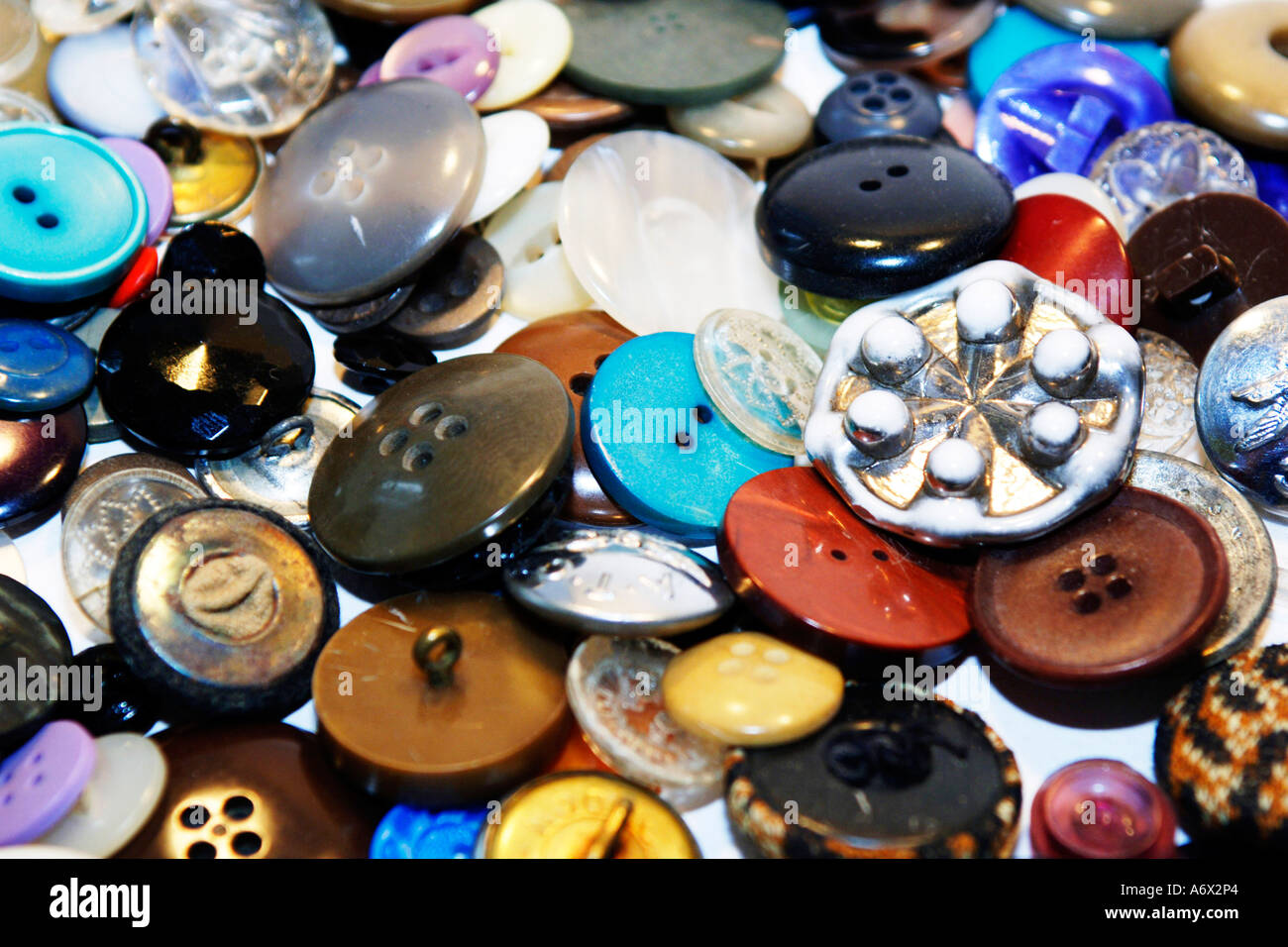 Multi-colored, Vast Selection of Buttons Stock Photo - Alamy