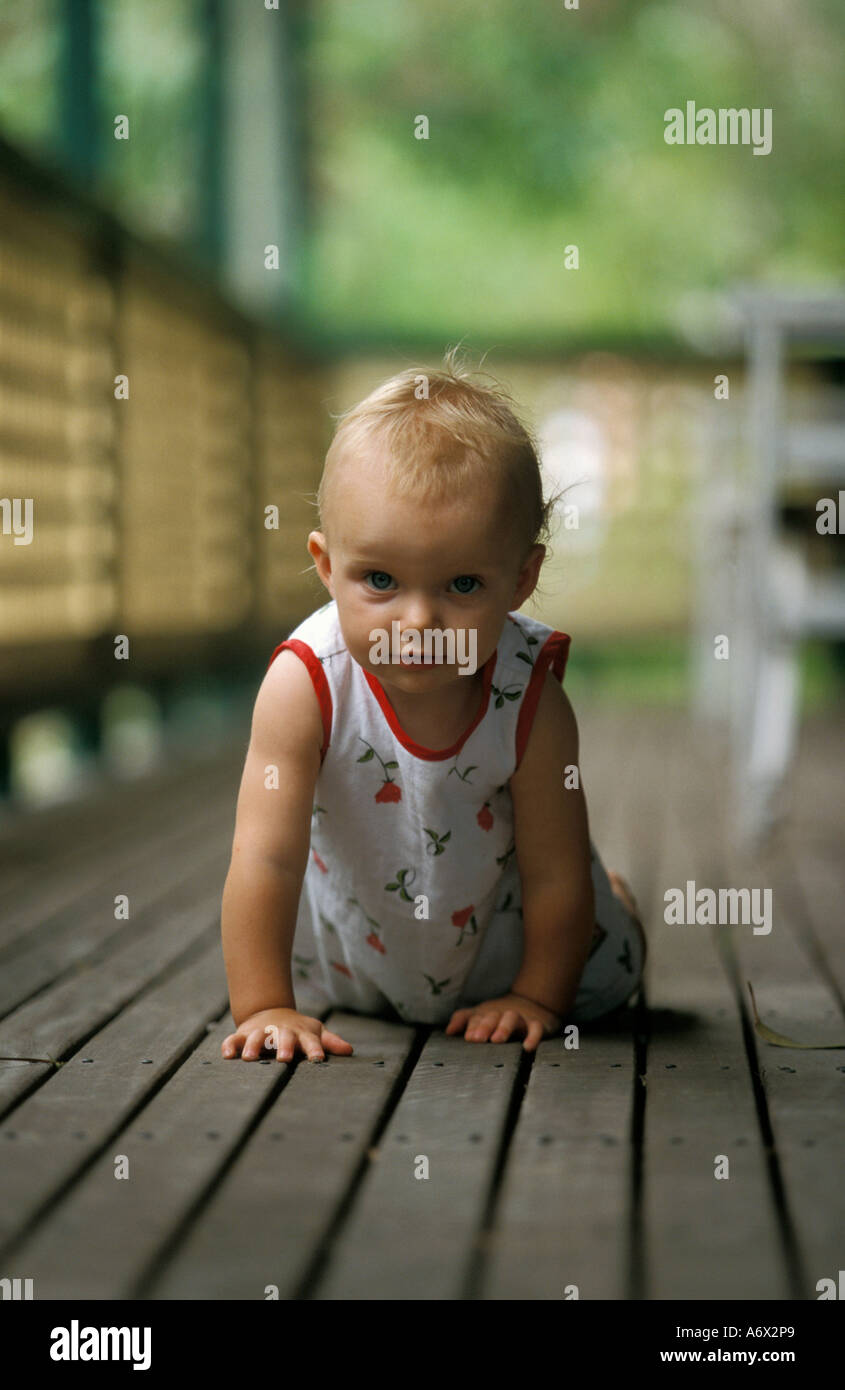 Child crawling Sydney Australia Stock Photo - Alamy
