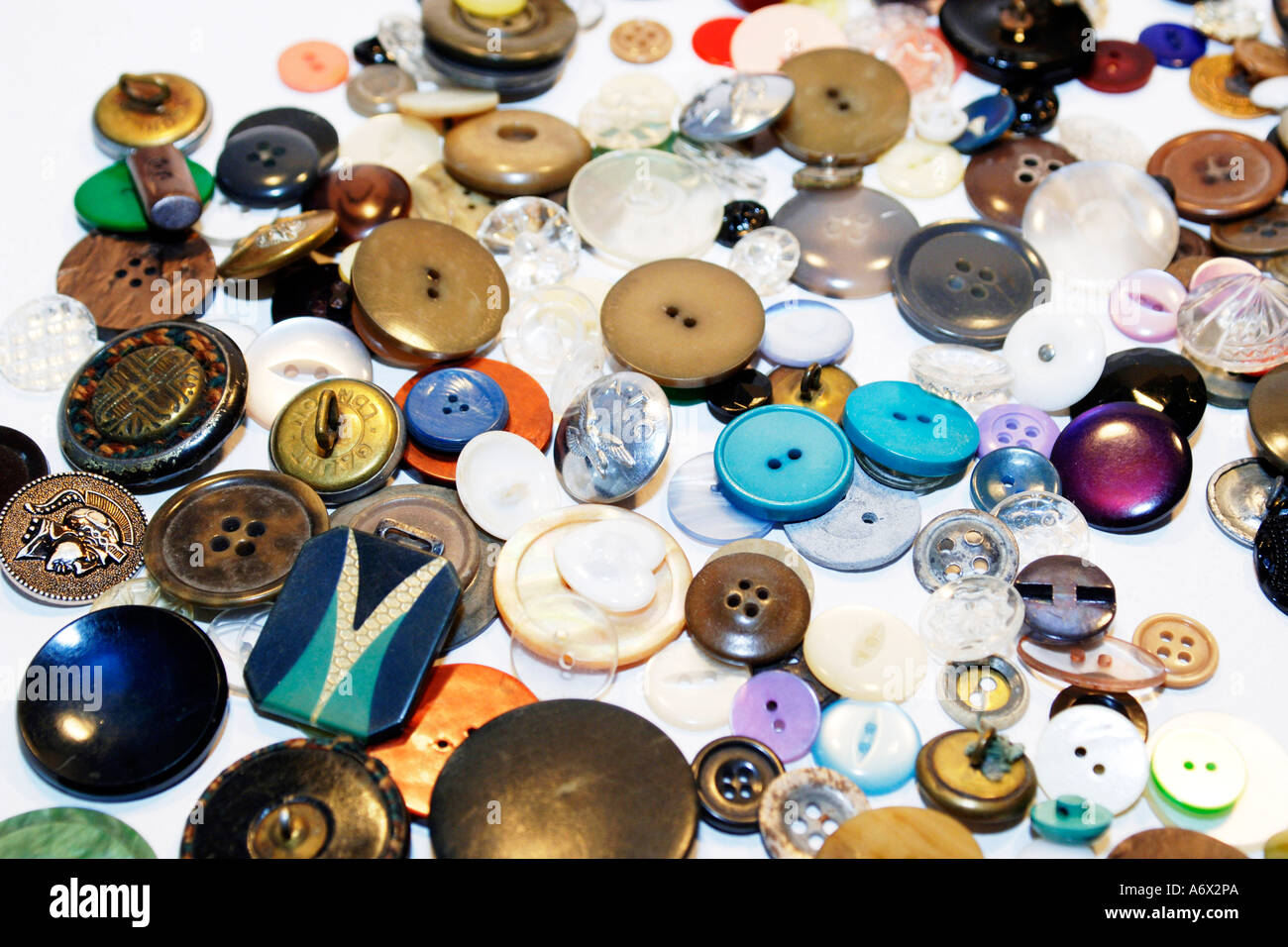 Multi-colored, Vast Selection of Buttons Stock Photo - Alamy