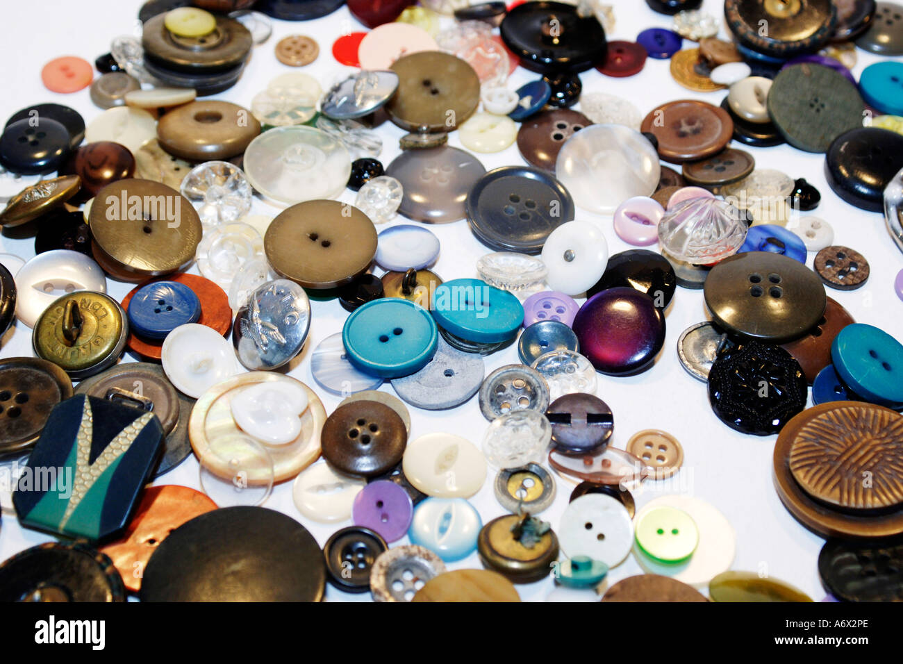 Multi-colored, Vast Selection of Buttons Stock Photo - Alamy