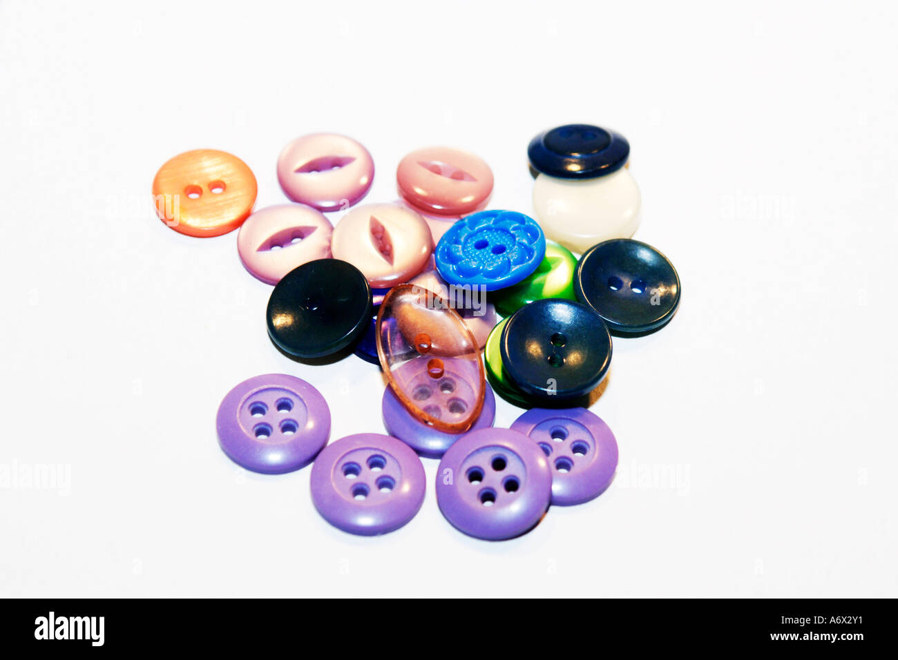 Multi-colored, Vast Selection of Buttons Stock Photo - Alamy