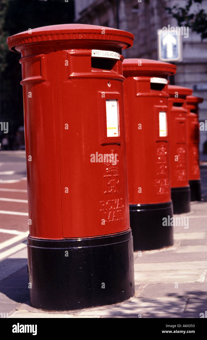 Mail boxes London UK Stock Photo - Alamy