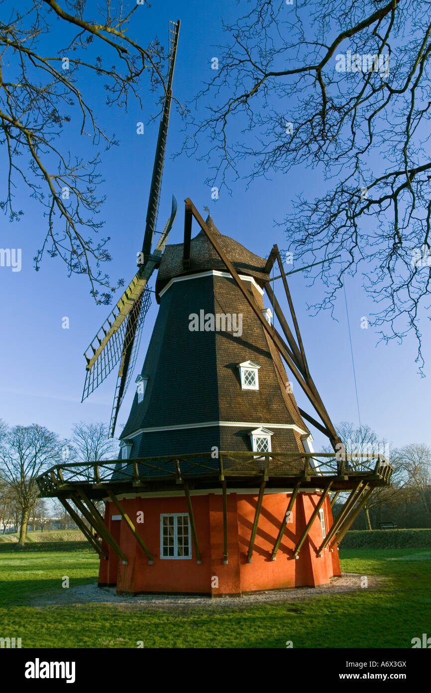 Dutch Windmill at the Citaldel of Copenhagen Denmark Stock Photo - Alamy