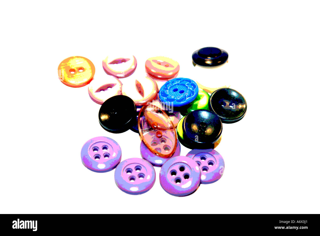 Multi-colored, Vast Selection of Buttons Stock Photo - Alamy