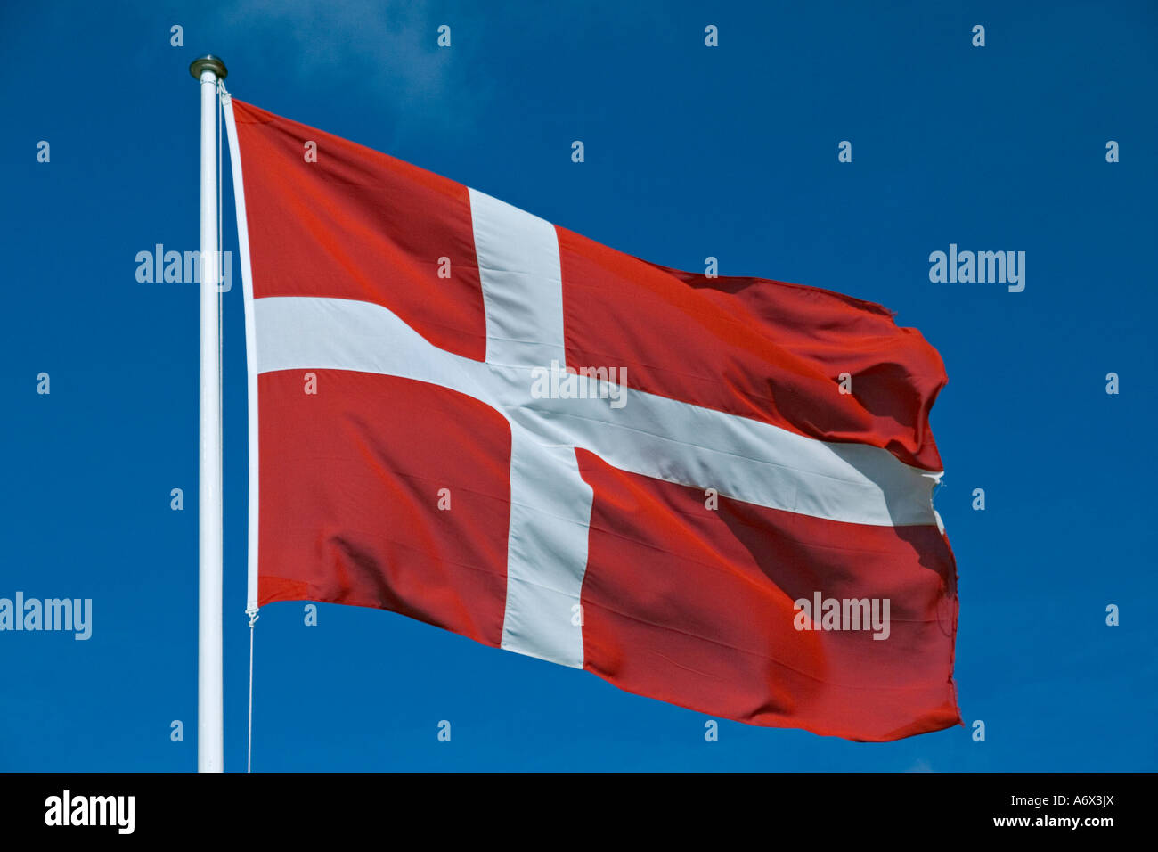 The Danish Flag Dannebrog Stock Photo - Alamy