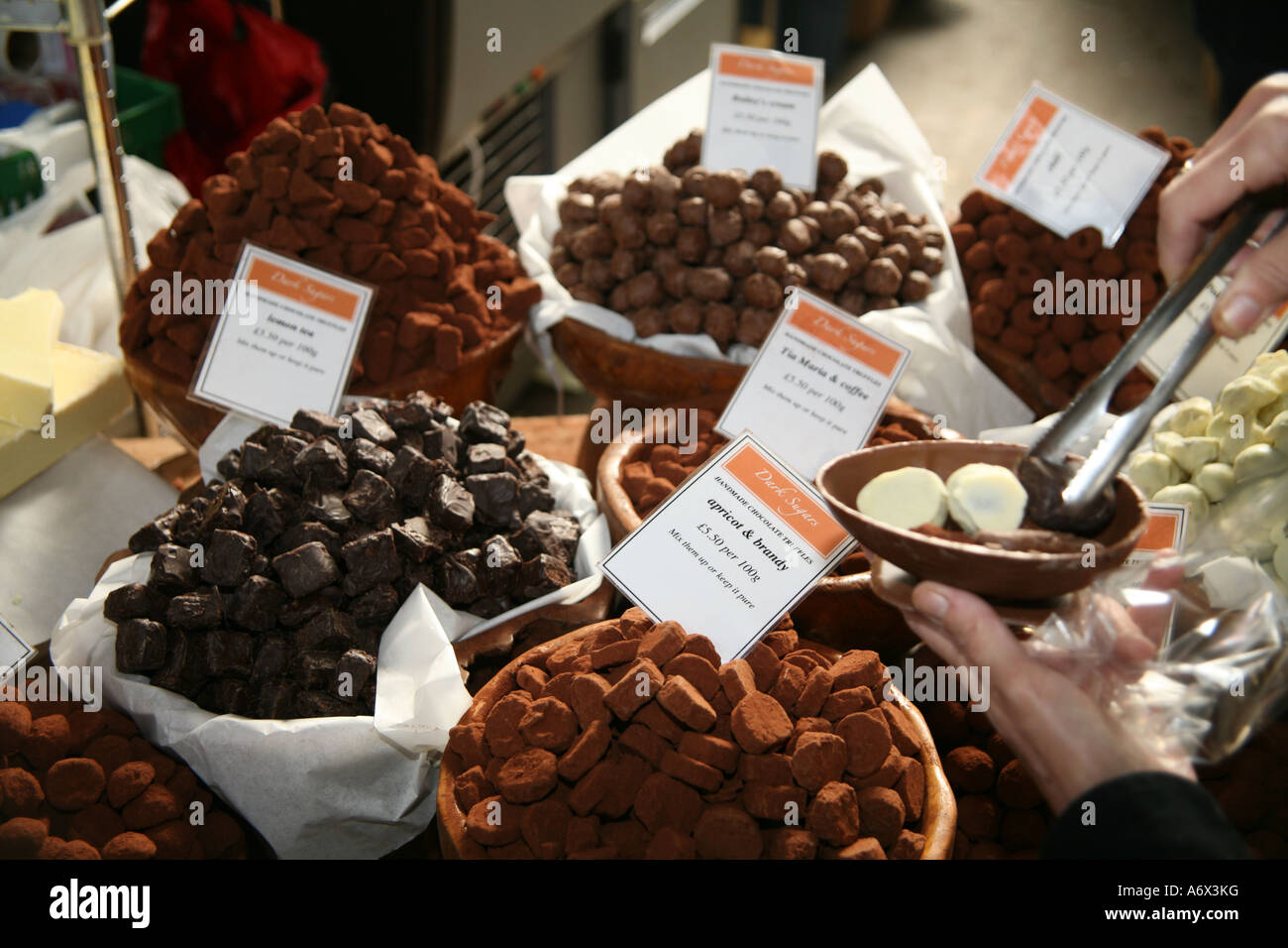 Borough market london chocolate hi-res stock photography and images - Alamy
