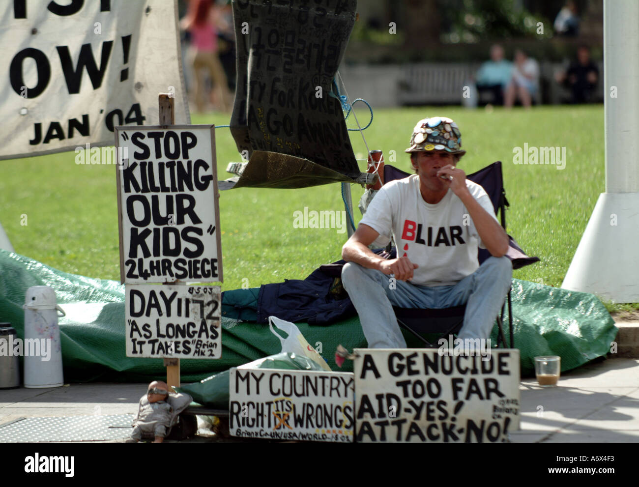 london Brian Haw brian haw peace protester demo demonstrator ...