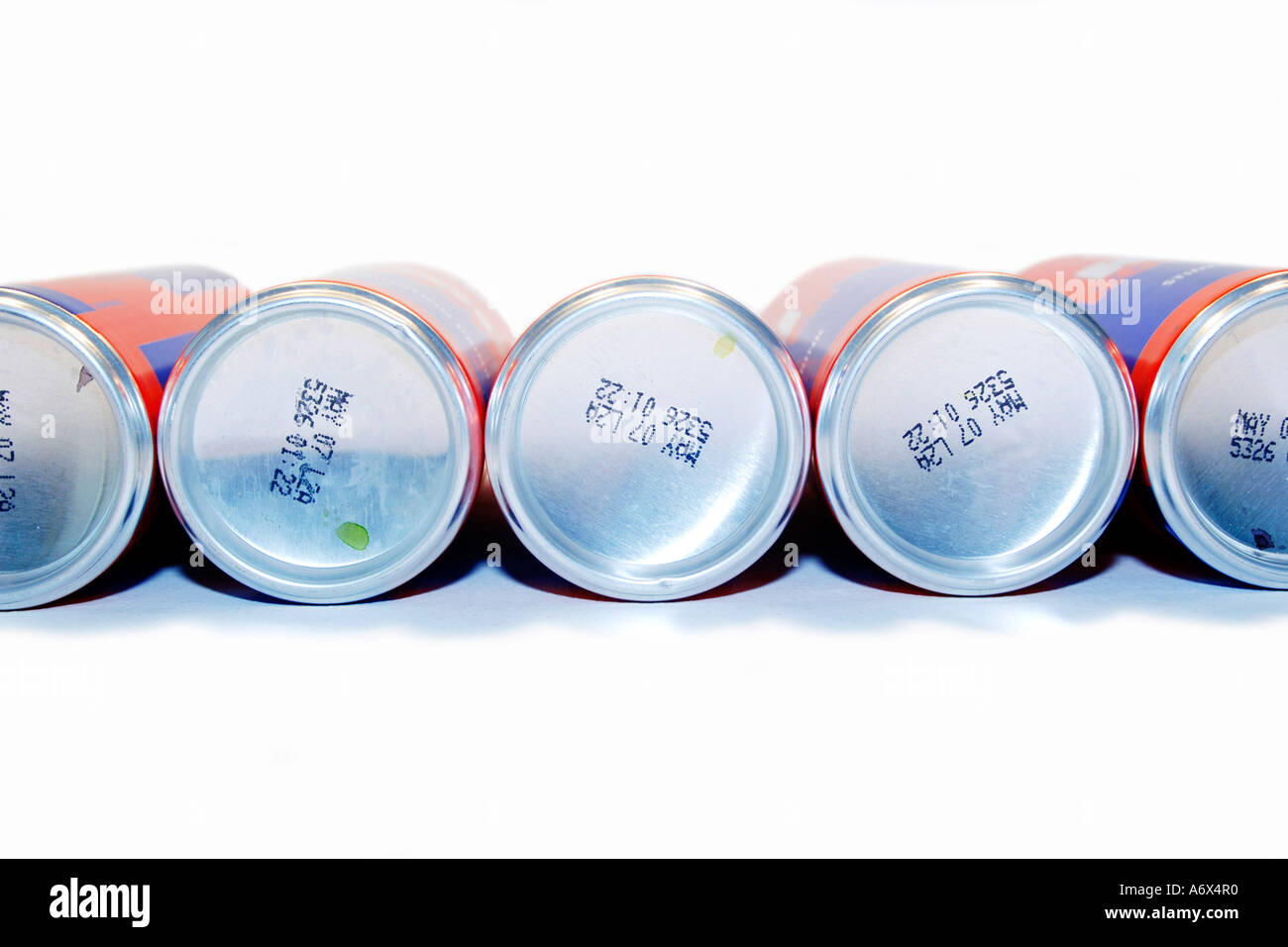 A line of Cans Aluminum Cans Stock Photo - Alamy
