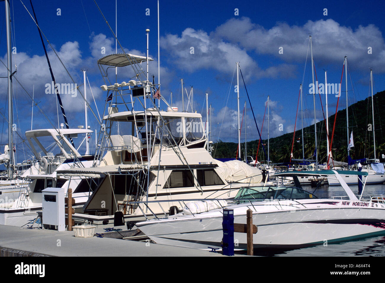 Yacht harbour Virgin Gorda Island British Virgin Islands Stock Photo ...