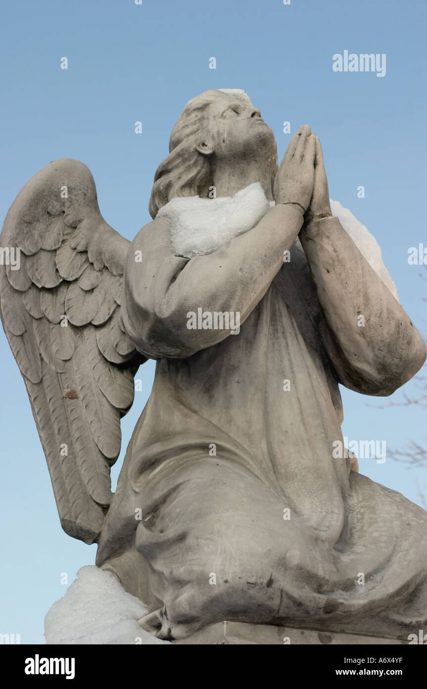 Angel figure in monastery hi-res stock photography and images - Alamy