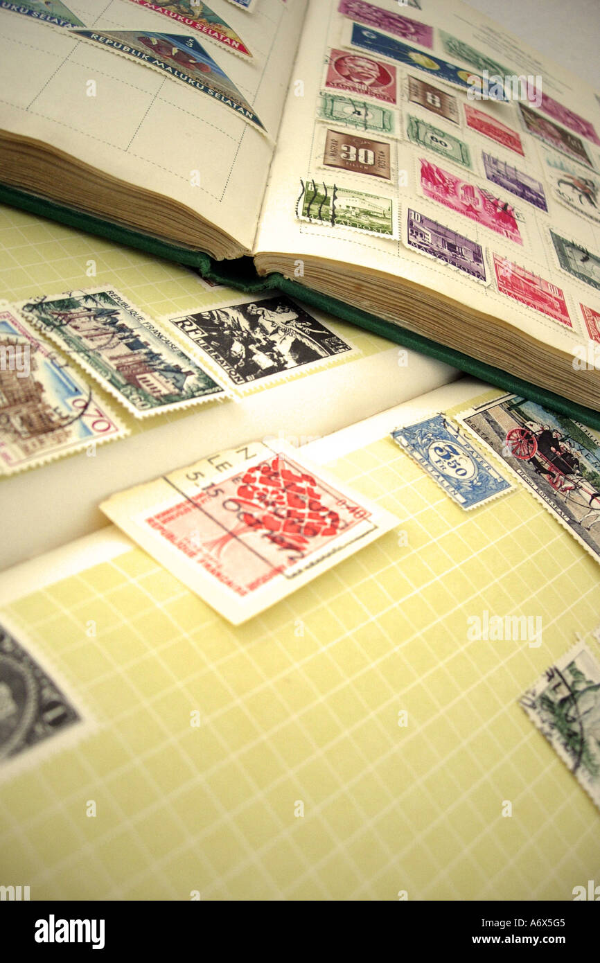 Stamp album hi-res stock photography and images - Alamy