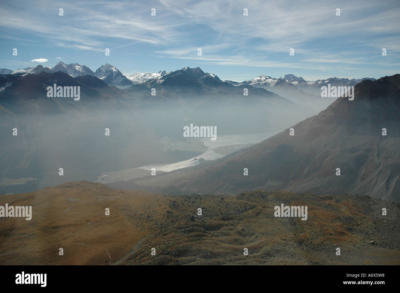 Alpen Alps Wanderung walking tour hike migration Aussicht über die ...