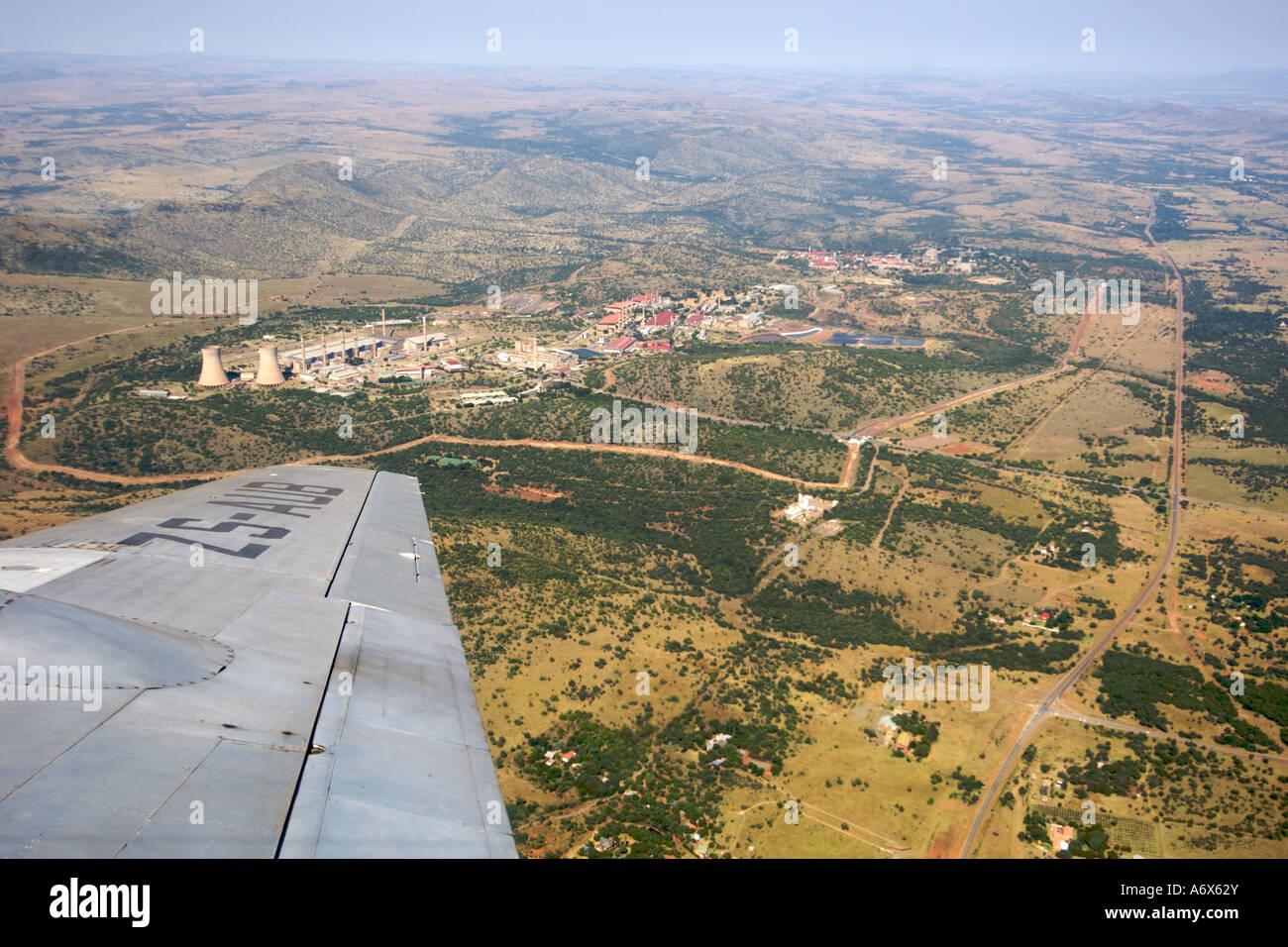 Aerial view of the Pelindaba nuclear research centre in South Africa's ...