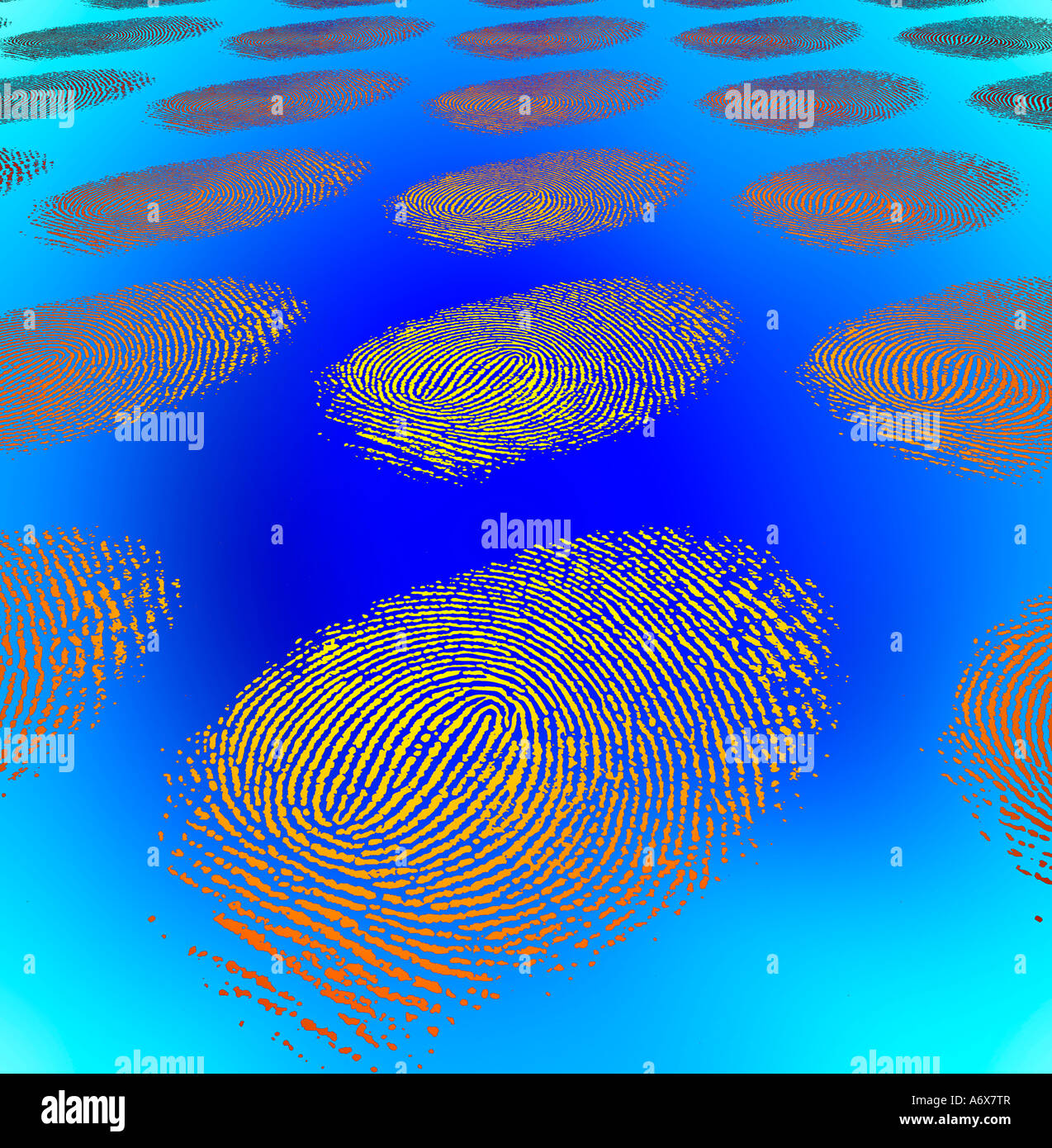 fingerprints tiled color Stock Photo - Alamy