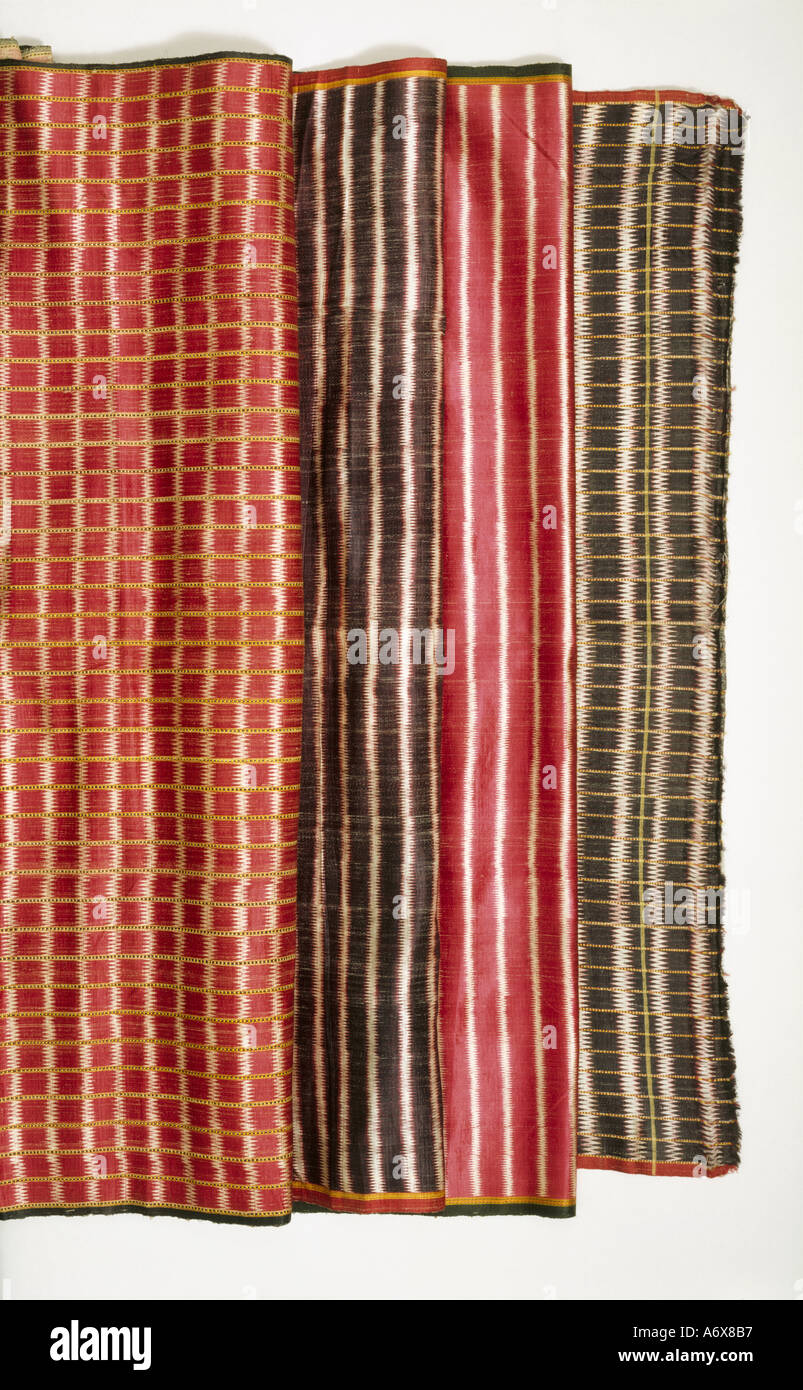 Four Lengths of Mashru Fabric. Tamil Nadu, mid 19th Century Stock Photo ...