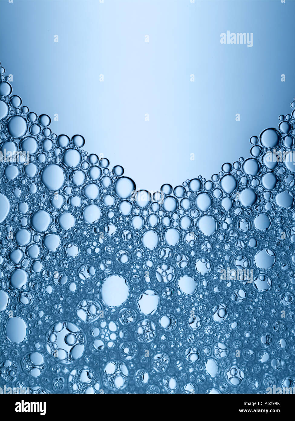 A close up of some blue bubbles Stock Photo - Alamy