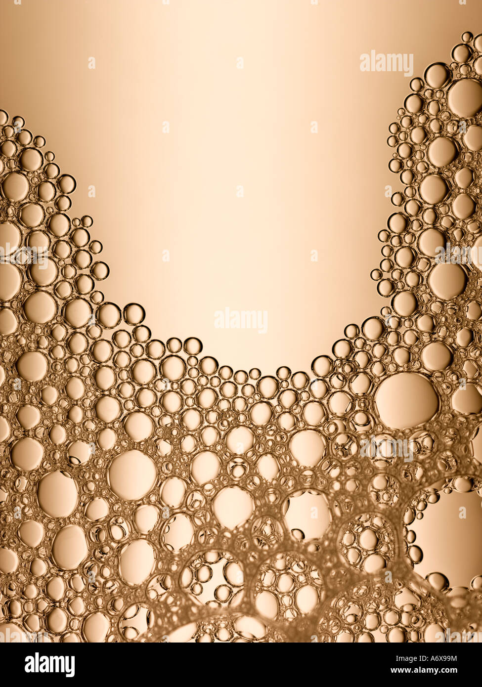 A close up of some golden bubbles Stock Photo - Alamy