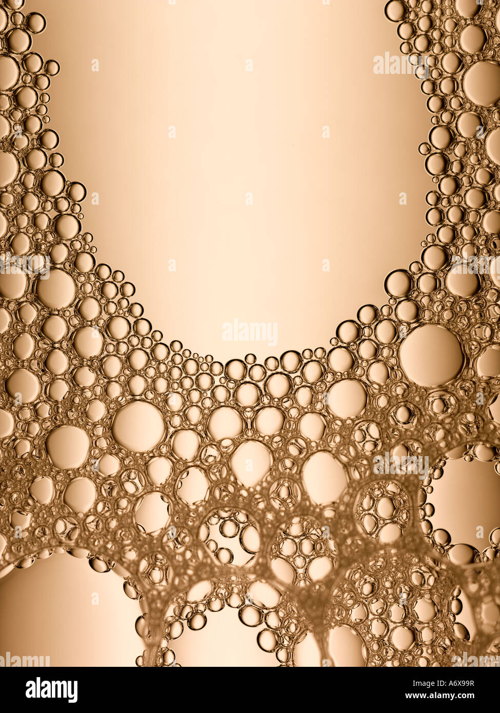 A close up of some golden bubbles Stock Photo - Alamy