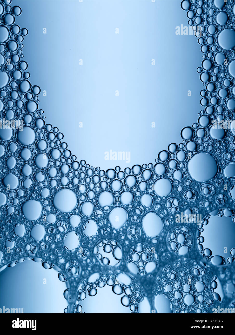 A close up of some blue bubbles Stock Photo - Alamy