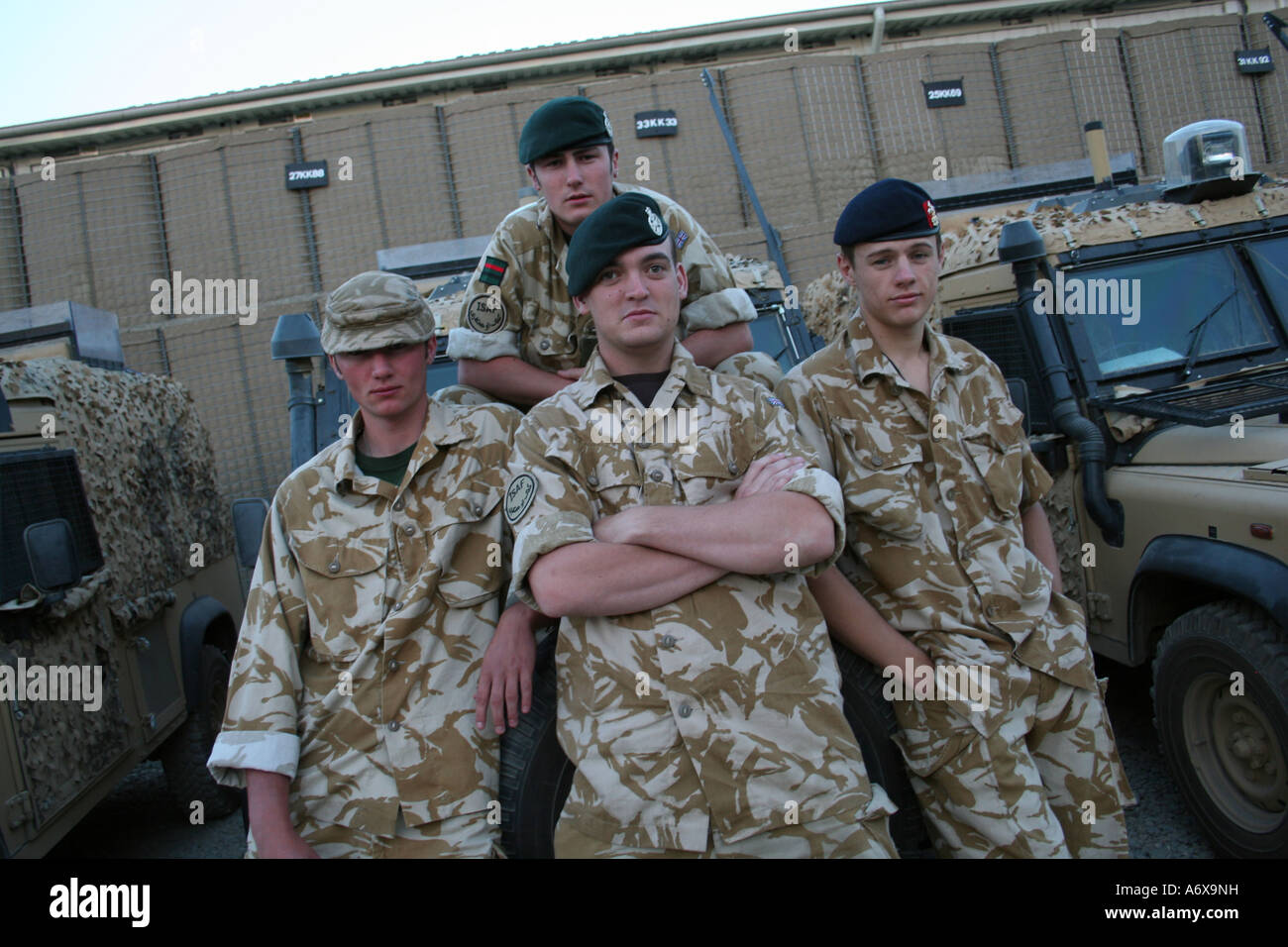 British soldiers in a team photo, Kabul Stock Photo - Alamy