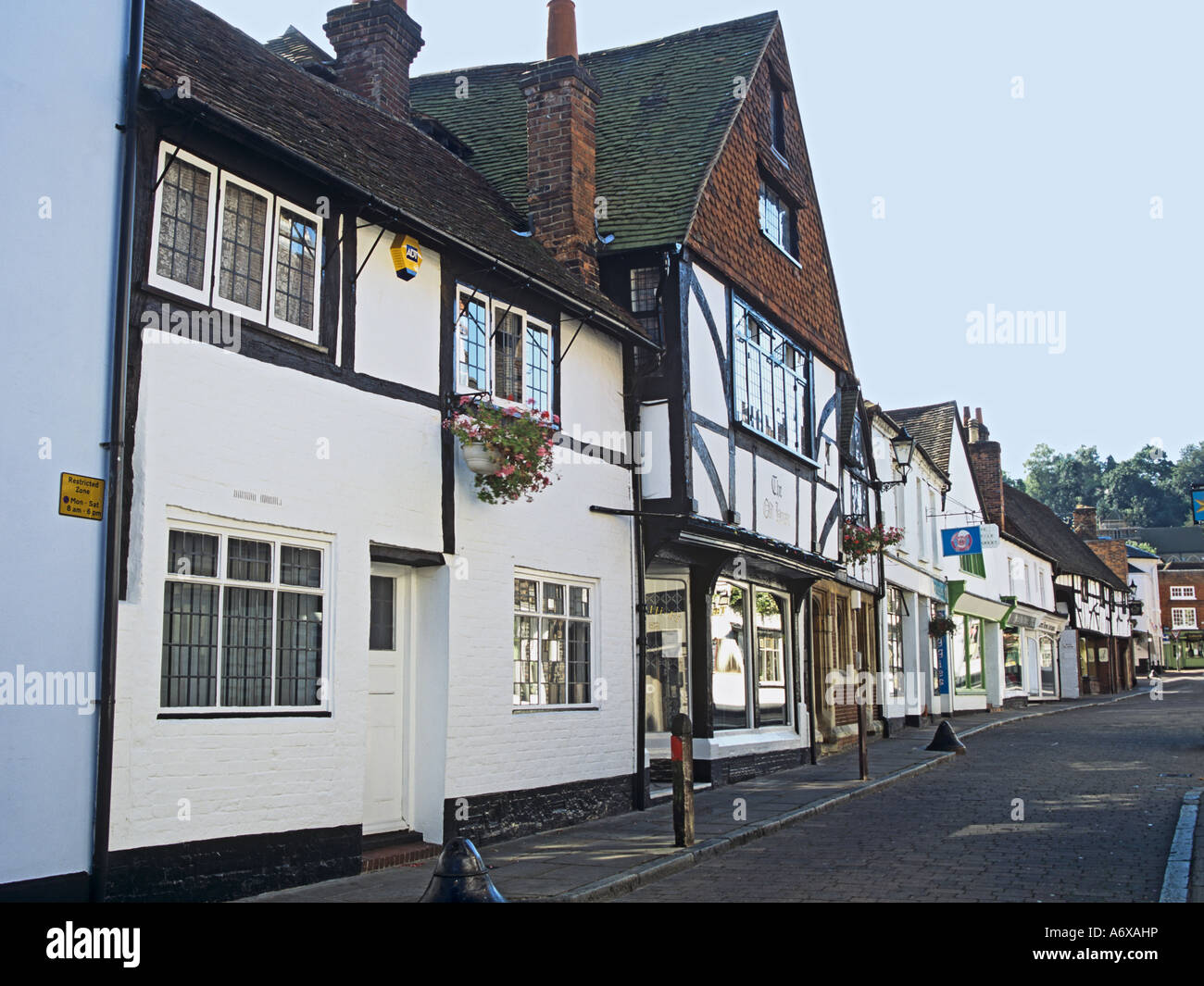 GODALMING SURREY UK September Some of the old buildings in Church ...