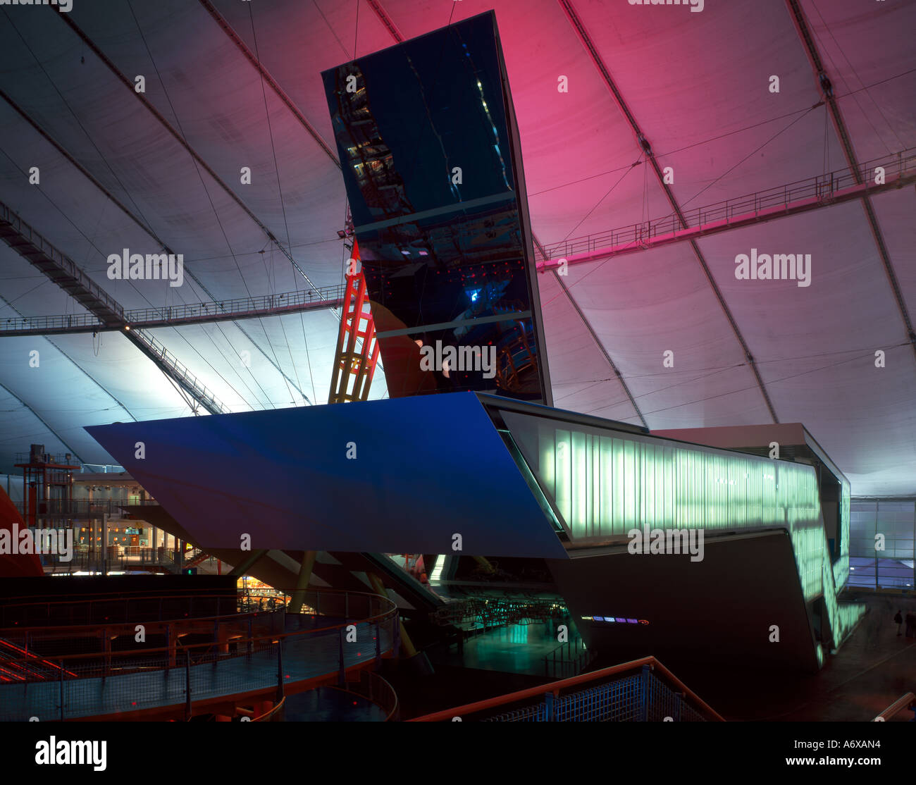 Millennium Dome, Greenwich, London, 2000. Interior showing The Mind ...