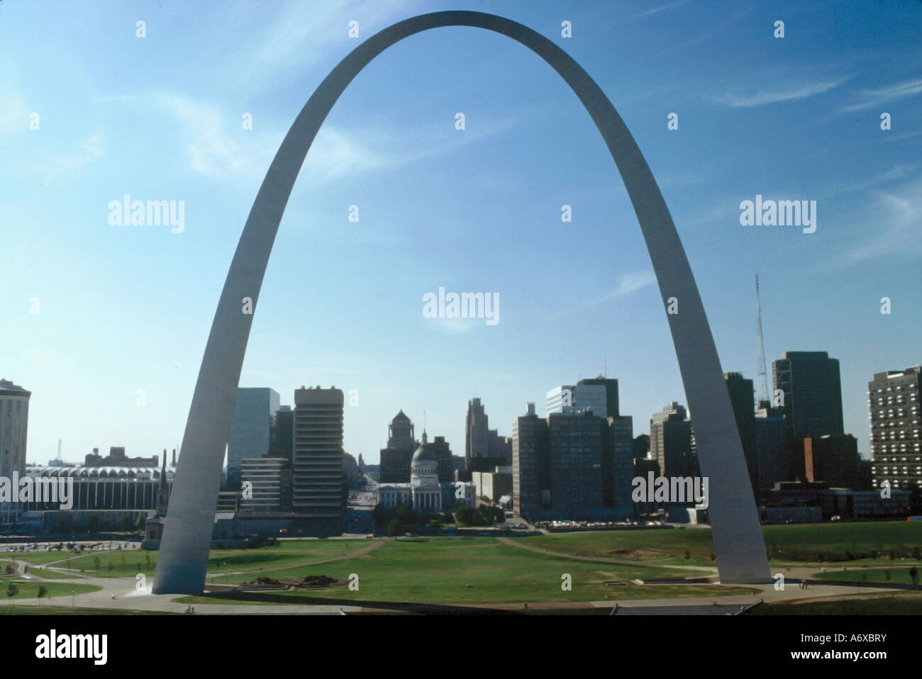 Gateway Arch in St Louis MO USA symbolizes the western expansion of ...