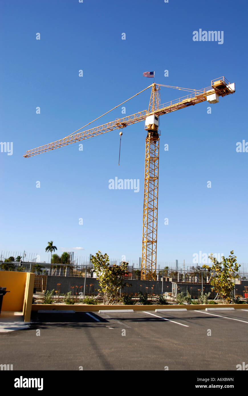 Large tall crane used build hi-res stock photography and images - Alamy