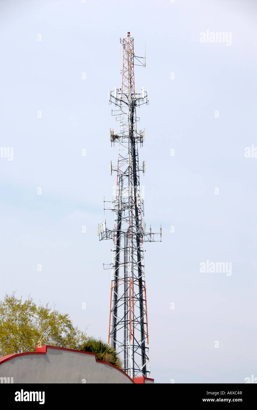 Communication tower for cellular telephones Stock Photo - Alamy