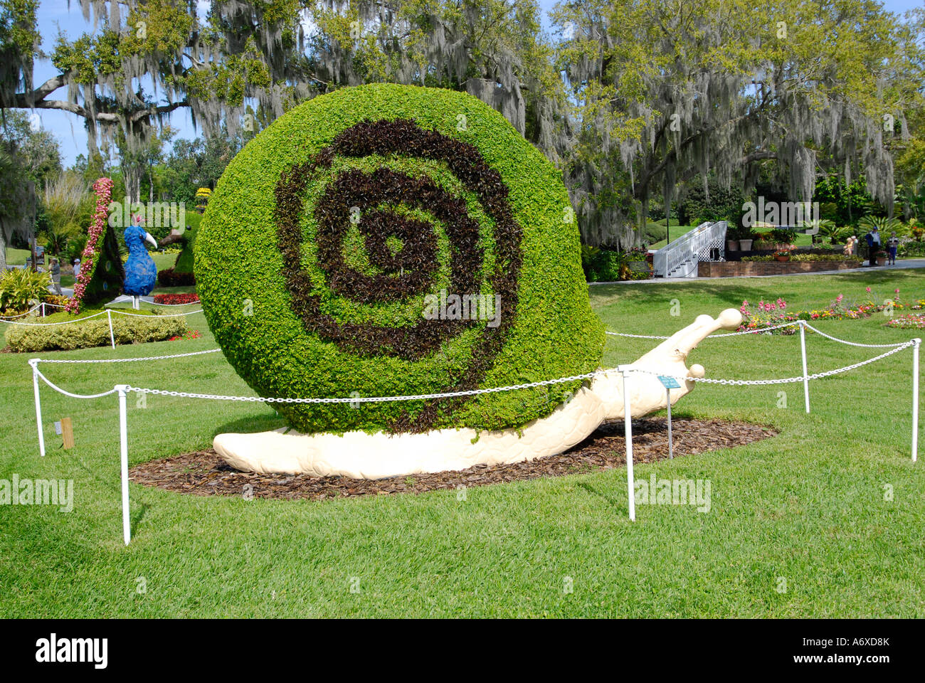 Snail Topiary at Cypress Gardens Winter Haven Florida US Stock Photo ...