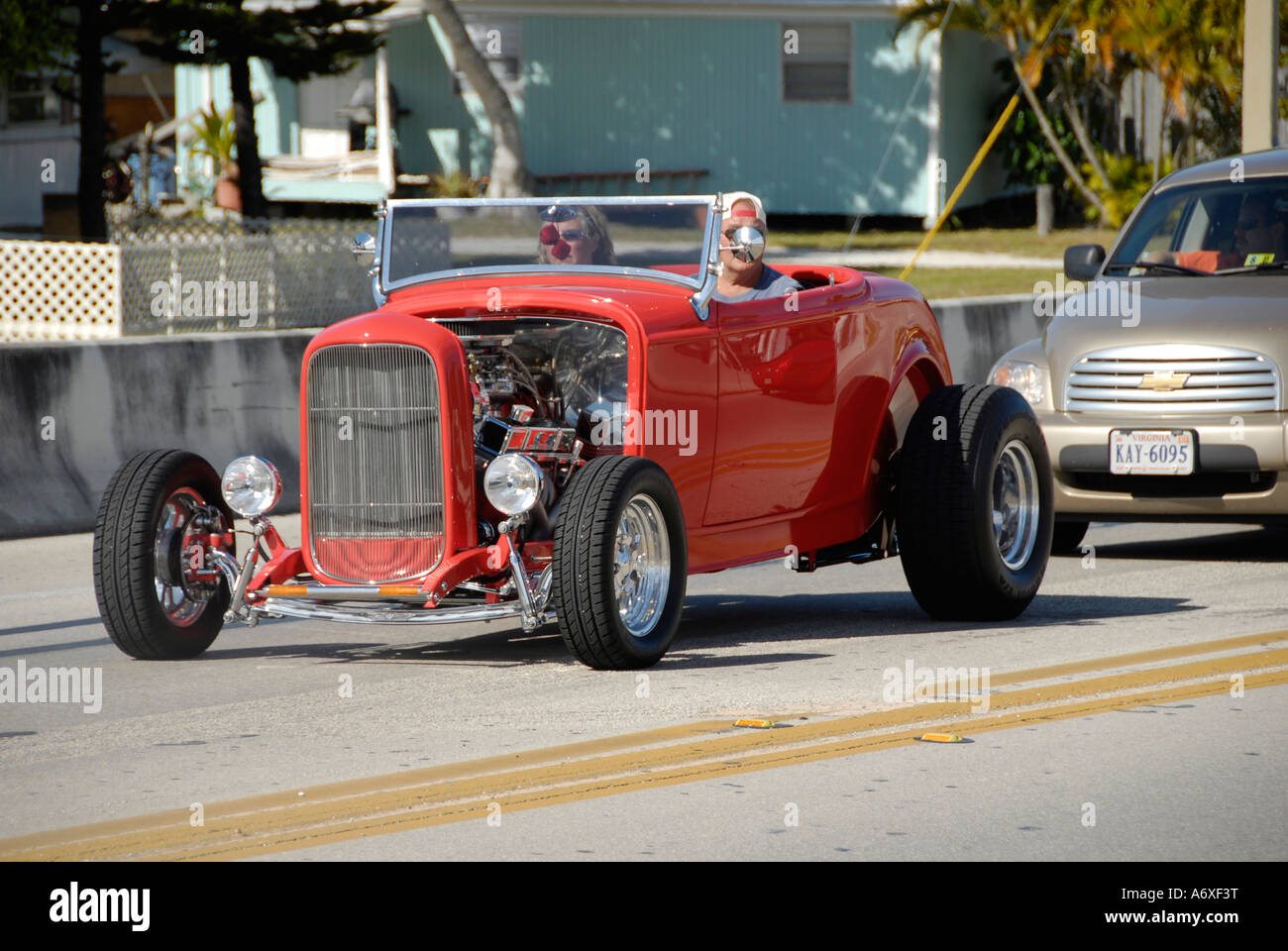 Red Roadster automobile Stock Photo - Alamy