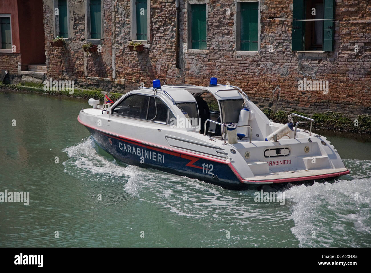 Police boat patrolling venice waterways hi-res stock photography and ...