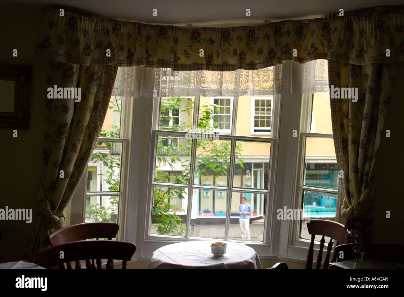 ENGLAND Windsor View out second story window of The Crooked Tea Rooms ...