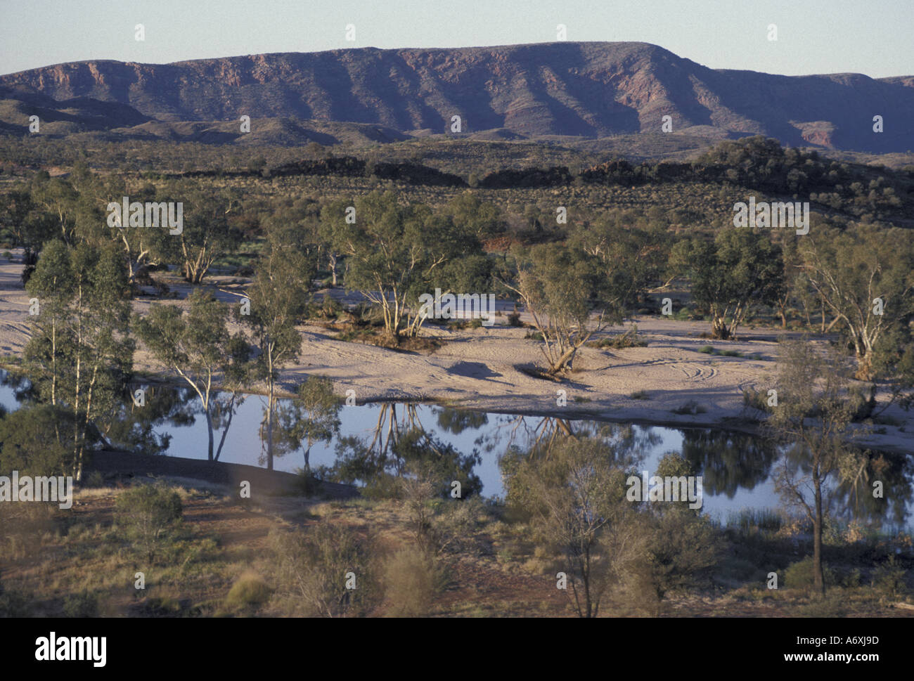 Australia, NT. View of Finke River in the outback Stock Photo - Alamy