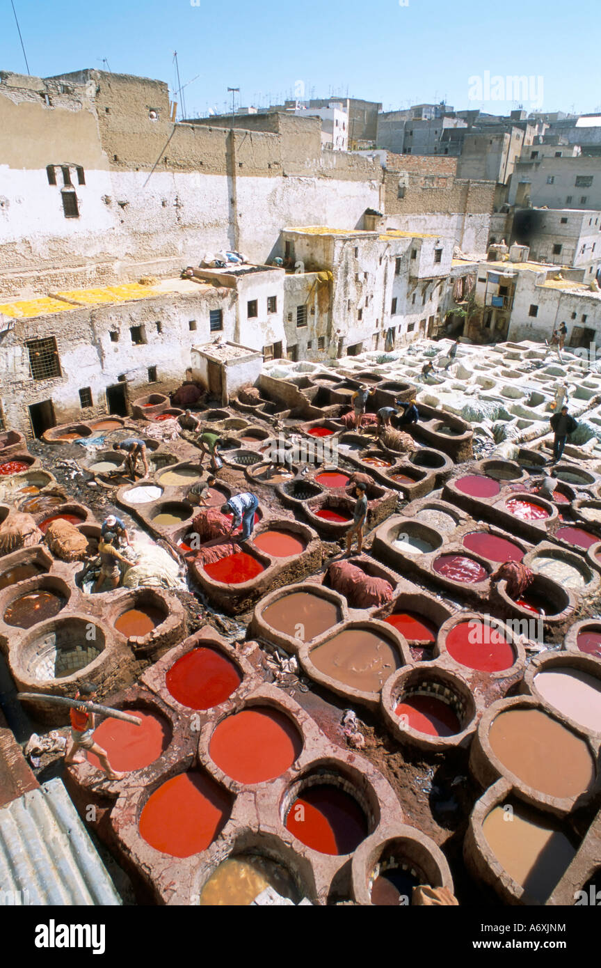 Colour dyeing vats hi-res stock photography and images - Alamy