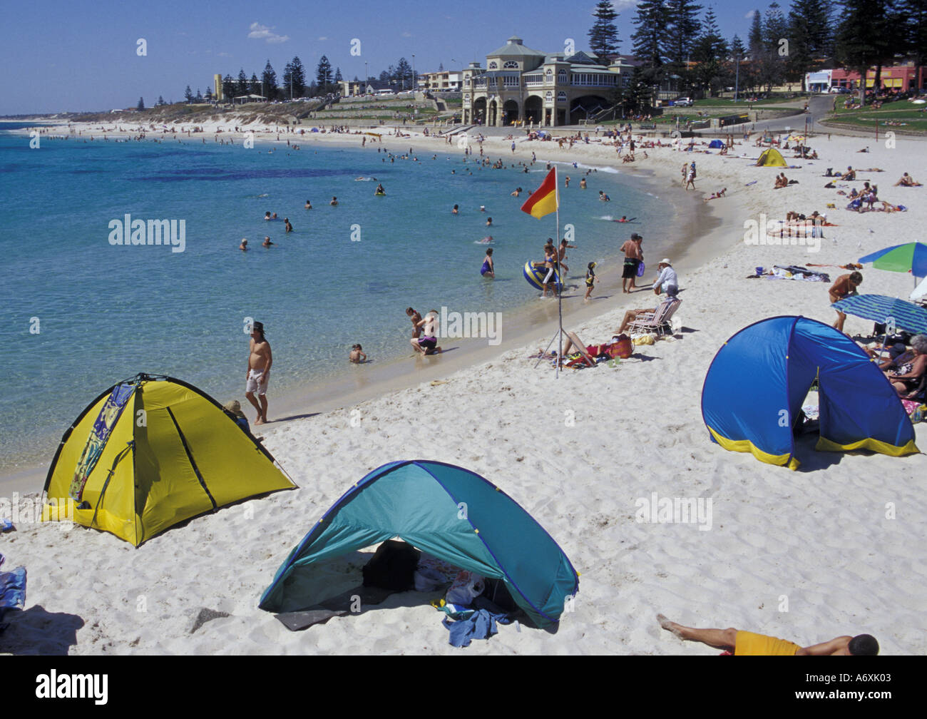 Australia, Western Australia, Perth. Famous Cottesloe Beach Stock Photo ...