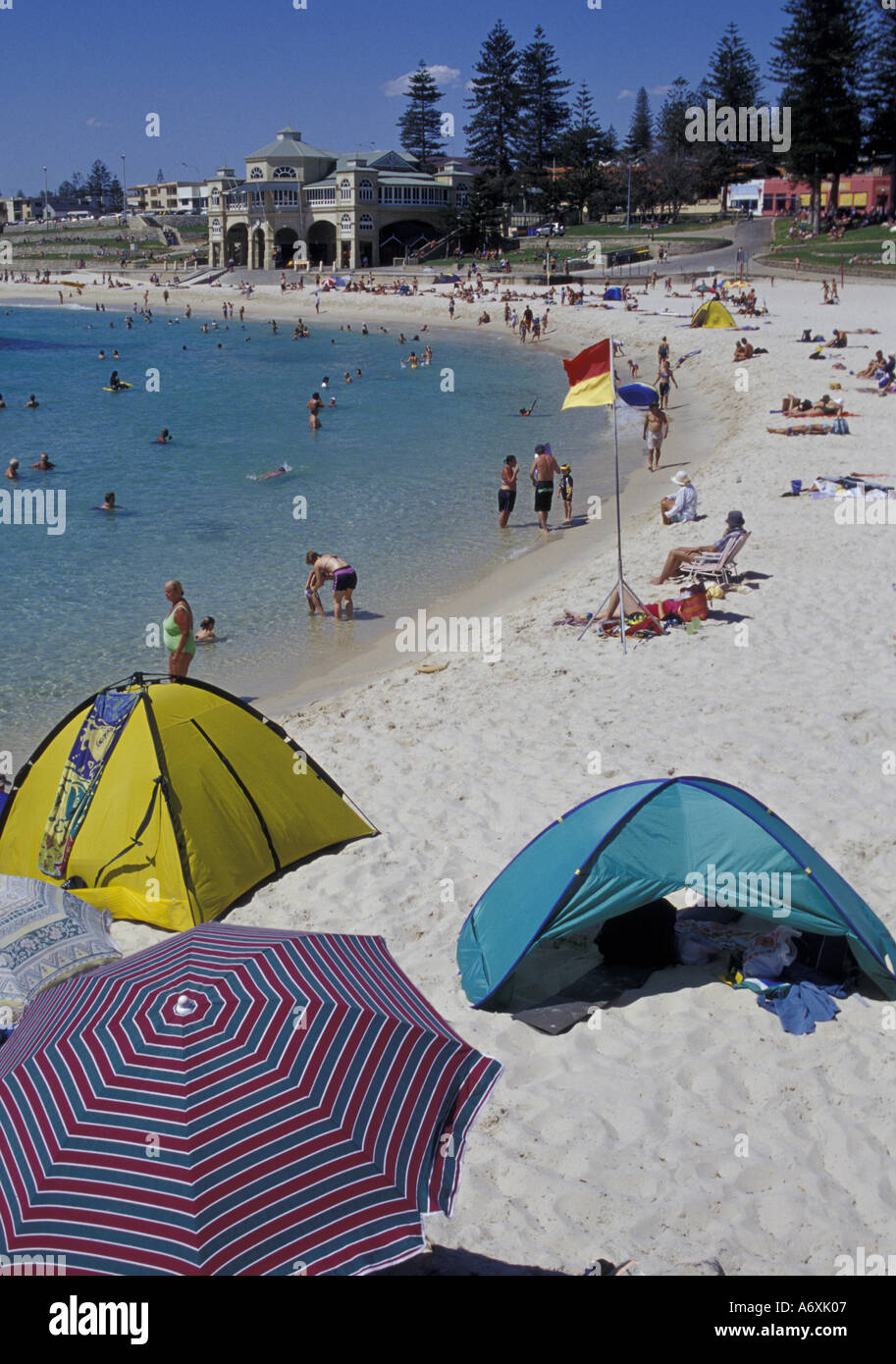 Australia, Western Australia, Perth. Famous Cottesloe Beach Stock Photo ...
