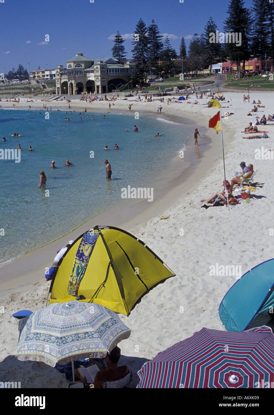Australia, Western Australia, Perth. Famous Cottesloe Beach Stock Photo ...